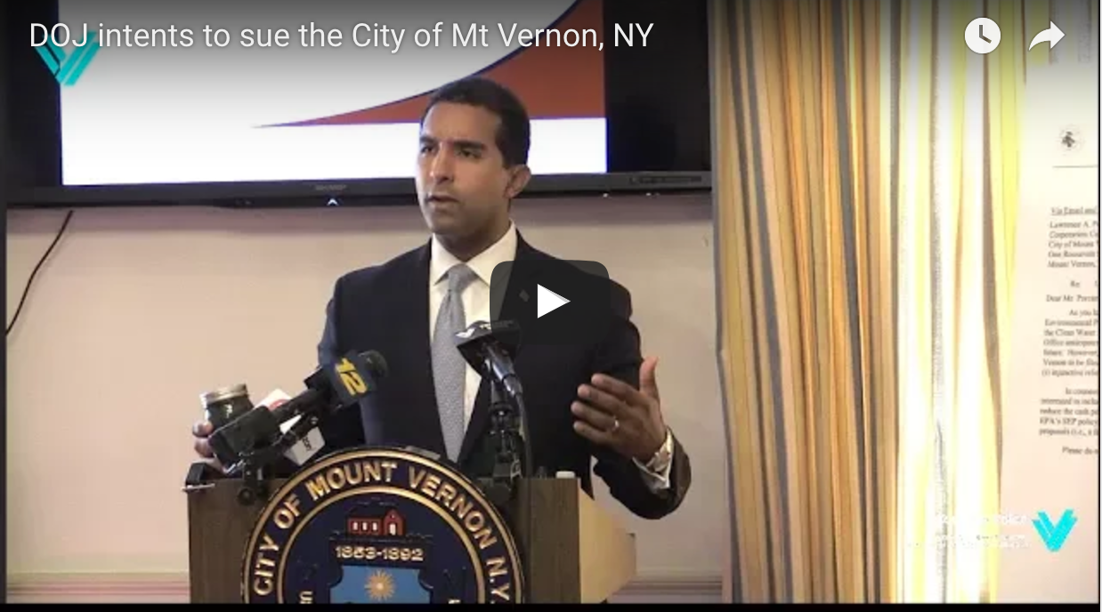 Mayor Richard Thomas announces DOJ intent to sue Mt Vernon - Yonkers Voice