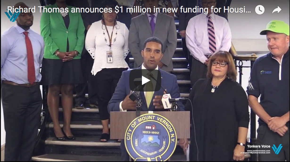 Mayor Richard Thomas announces $1 Million Funds for Housing Services ...