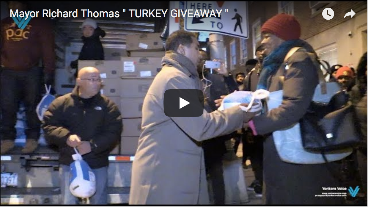 Mayor Richard Thomas " Turkey Giveaway " - Yonkers Voice