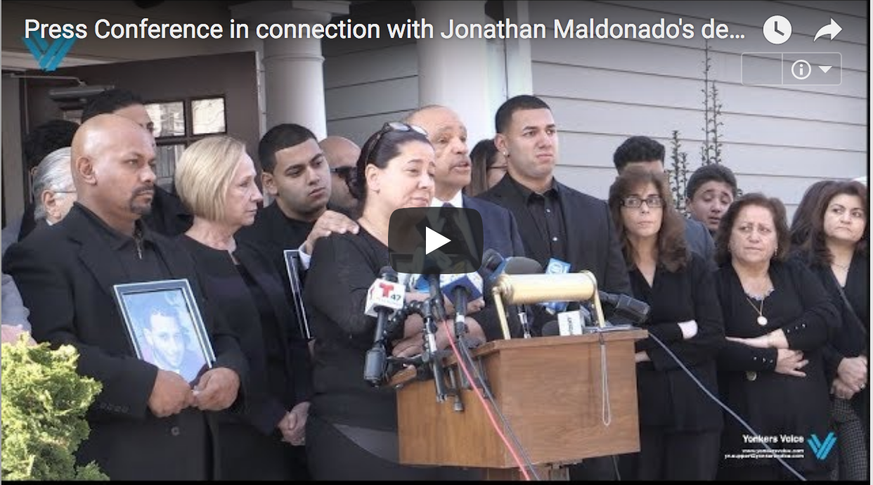 Press Conference in connection with the death of Jonathan Maldonado ...
